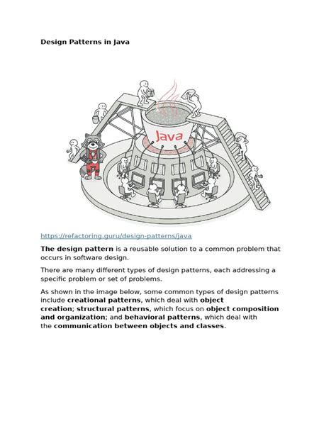 Design Patterns In Java Pdf Class Computer Programming Method Computer Programming