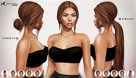 Second Life Marketplace Revoul Kinsley Ii Hair Pastels Bun