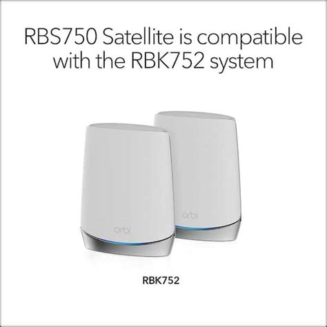 NETGEAR Orbi RBK752 Tri Band Mesh Wi Fi 6 System Set Of 2 Town Green