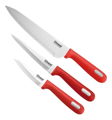 Fantuzzi Mestre Set De Cuchillos Piezas Acero Inoxidable Color Rojo MercadoLibre