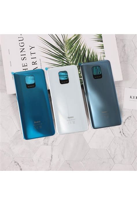 Fodos Xiaomi Redmi Note 9 Pro Arka Kapak arka Pil Batarya Kapağı Cam