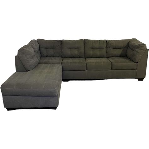 Used Gray L Shape Sectional Oneup Furniture Philadelphia