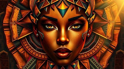 Dazzling Brown Skinned Goddess Embodied In Interlo Ai Art