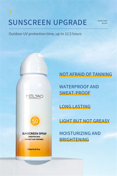 브라이트닝 Spf 50 미백 선 스크린 스프레이 의 고품질 브라이트닝 Spf 50 미백 선 스크린 스프레이