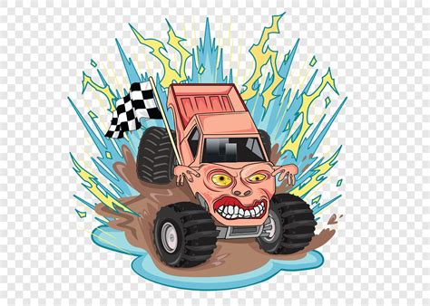 Printable Monster Trucks Centerpiece Zombie Truck Png Monster Jam