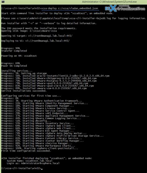 VCenter Appliance 6 0 Simplified Scripted Installation ESX Virtualization