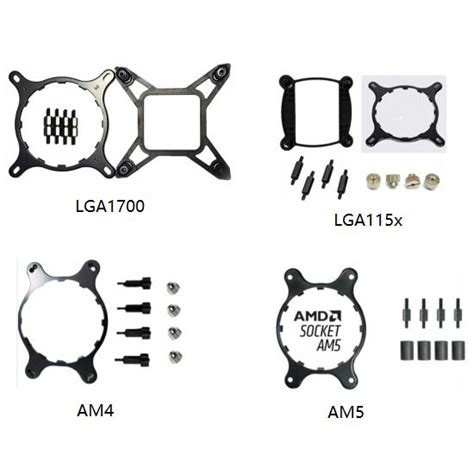 Nzxt Bracket Mounting Kit For Lga1700 Lga115x 1200 Am5 Am4 For Kraken Water Cpu Coolers Shopee