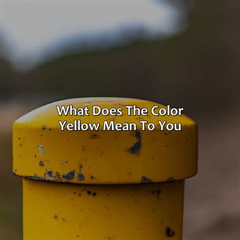 What Colour Does Yellow Mean At Walter Lawrence Blog