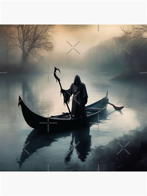 Charon The Ferryman On The River Styx Sticker For Sale By