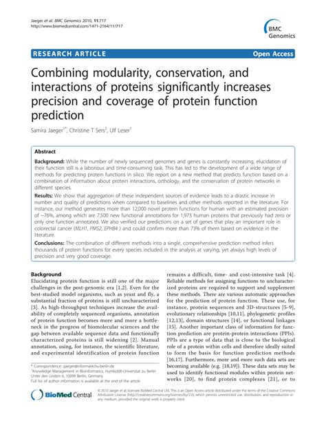 SOLUTION Combining Modularity Conservation And Interactions Of