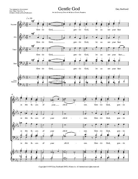 Gentle God Bachlund Gary Imslp