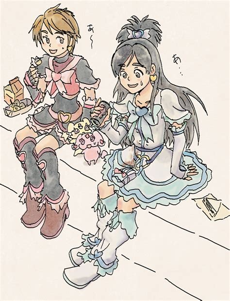 キュアホワイトの服は汚れが目立ちそうだなと思って描いたものです ろくろおの漫画