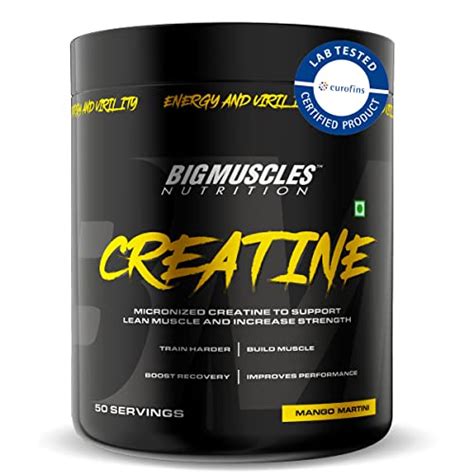 Bigmuscles Nutrition Creatine Powder 50 Servings Mango Martini