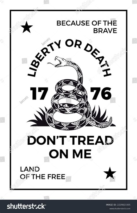 Dont Tread On Me Gadsden Flag Stock Vector Royalty Free 2229823305