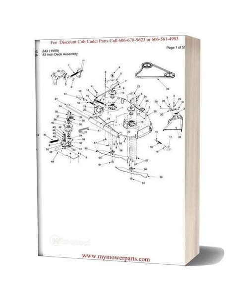 Cub Cadet Parts Manual For Model Z42 1999 Pdf Download Cub Cadet