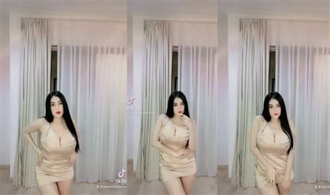 Joget Dengan Dress Satin Tipis Pamela Safitri Terlihat Kurusan Tapi Tetap Menggoda