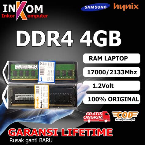 Jual Ram Memory Pc Ddr4 4gb 8gb Pc 2133 2400 2666 3200 Mhz Shopee Indonesia