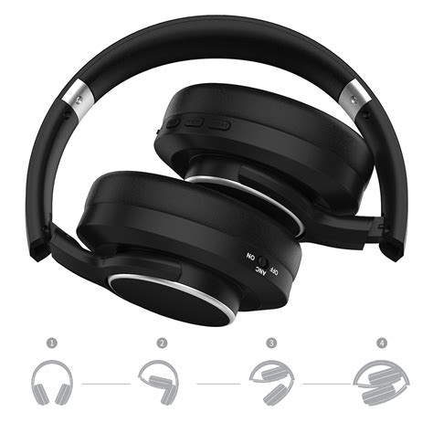 ANC Active Noise Cancelling Bluetooth Headset Vicedeal