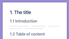Numbered Headings Atlassian Marketplace