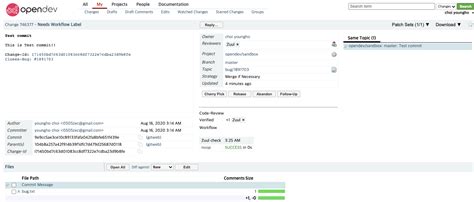 학습 Learn the Gerrit Workflow in the Sandbox Contributhon Documentation 문서