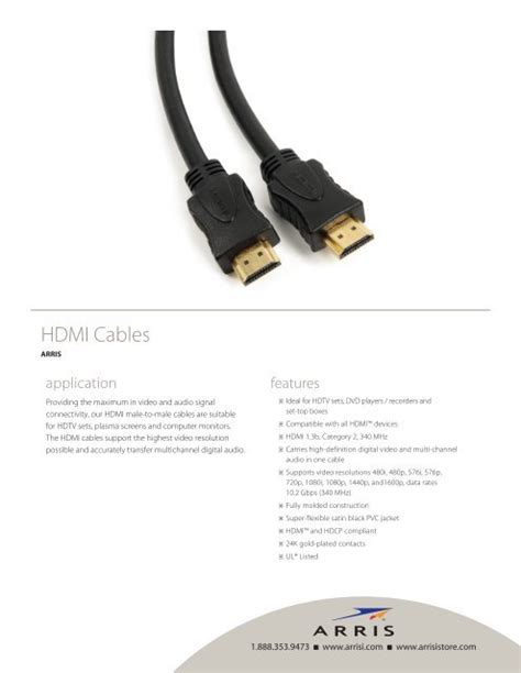 Hdmi Cables Arris
