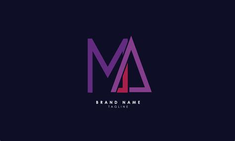 Alphabet Letters Initials Monogram Logo MA AM M And A 7716480 Vector