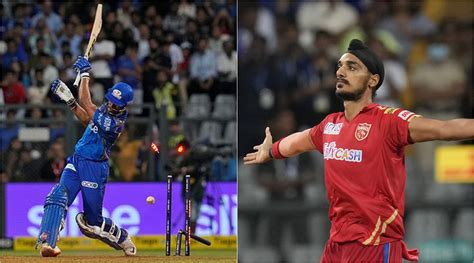 Ipl 2023 Arshdeep Singh Breaks The Middle Stump Twice As He Cleans Up