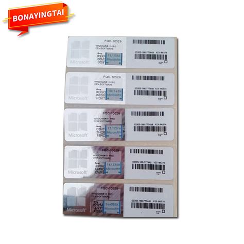Windows Professional Windows Pro Coa Sticker Silver Color Latest