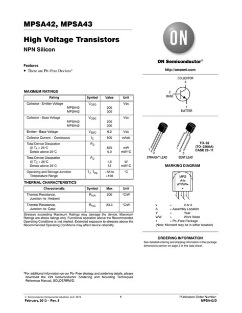 MPSA42 Transistor Pinout Equivalent Uses And Applications 47 OFF