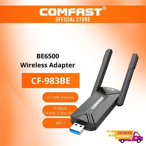 Jual Usb Wifi Receiver Wireless Adapter Wifi7 Support Comfast Cf 983be Shopee Indonesia