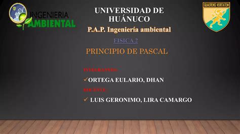 Principio De Pascal Expo Pptx