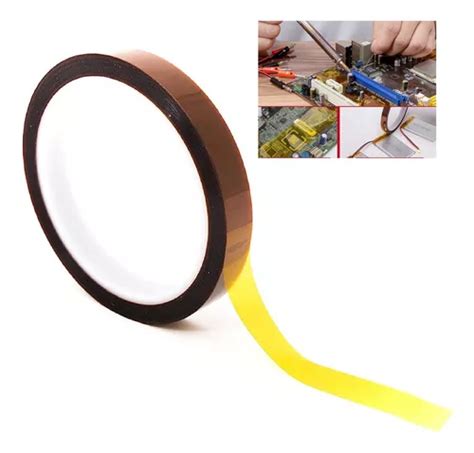 Cinta Kapton Aislamiento Térmico 33 M X 1 Cm Nioval 1127 Color