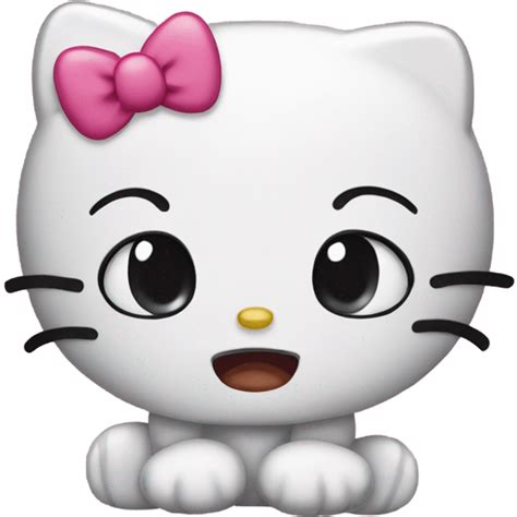 Hello Kitty Crying Emoji Ai Emoji Generator