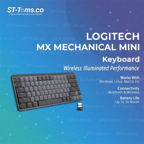 Jual Logitech Mx Mechanical Mini Tactile Wireless Bluetooth Keyboard Shopee Indonesia