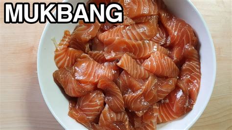 리얼먹방 연어장 손수담근 MARINATED RAW SALMON MUKBANG l ASMR l EATING