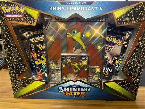 Pokemon TCG Shining Fates Shiny Cramorant V Collection Box FREE SHIPPING Values MAVIN