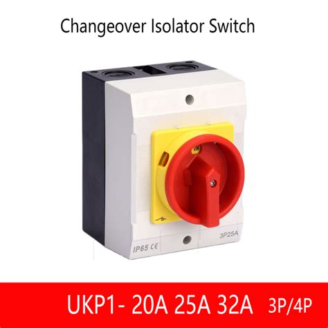 20a 25a 30a 440v Safety Padlock Isolator Switch With Protective Box