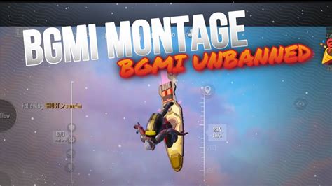 Bgmi Montage After Bgmi Unban ️🥹 Youtube