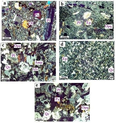 Photomicrographs Of Mineral Assemblages And Textural Features Of The Download Scientific