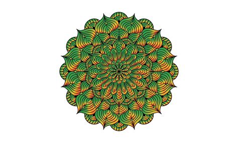 Colorful Mandala Illustration On Doodle Style Vector Hand Drawn Doodle
