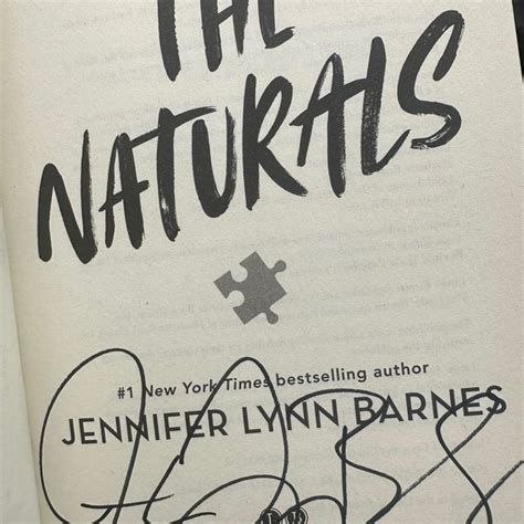 The Naturals Series Jennifer Lynn Barnes Signed By Jennifer Lynn Barnes