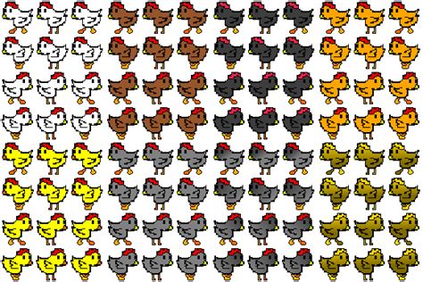 Chicken Sprites From My Game By Moewmoew2007 On Deviantart