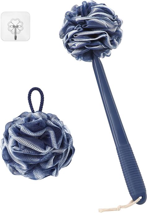 Rolizoe Loofah With Handle Back Scrubber For Shower Non