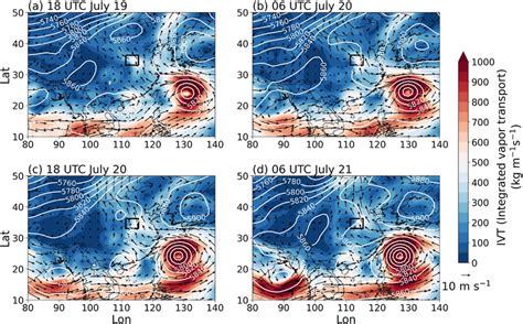 Synoptic Conditions At A 18 Utc 19 July B 06 Utc 19 July And C