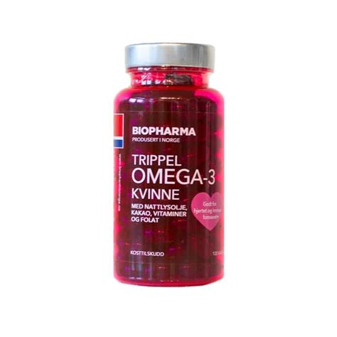 Biopharma Trippel OMEGA 3 Quinne Cocoa, 120 kapslí - OnlineMedical