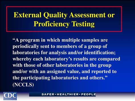 Ppt Developing An External Quality Assessment Eqa Program