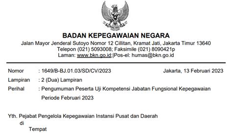 Pengumuman Hasil Seleksi Administrasi PPPK Tenaga Teknis BKN TA 2022 Badan Kepegawaian Negara