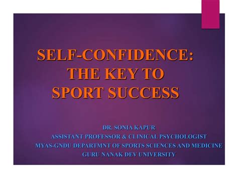 Self Confidence Ppt