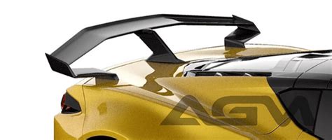 2020 2023 Corvette C8 Agm Carbon Fiber Hyper Gt Rear Spoiler