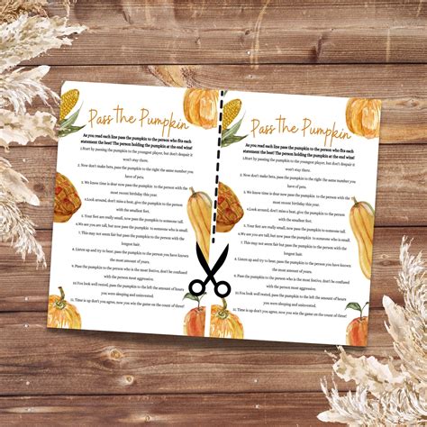 Pass The Pumpkin Game Halloween Printable Left Right Game Easy